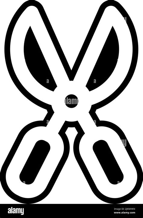 scissors icon black vector illustration stock vector image and art alamy
