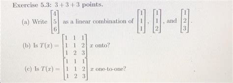 solved exercise 5 3 3 3 3 points a write ⎣⎡456⎦⎤ as a