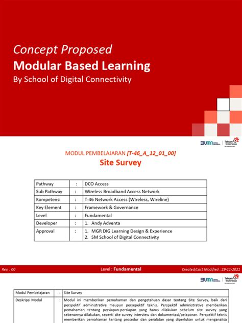 Modular Based Learning Site Survey 15032022 Pdf
