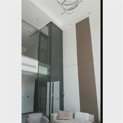 Screw Drive Elevator With Stainless Steel Door And Emergency Stop Button Video