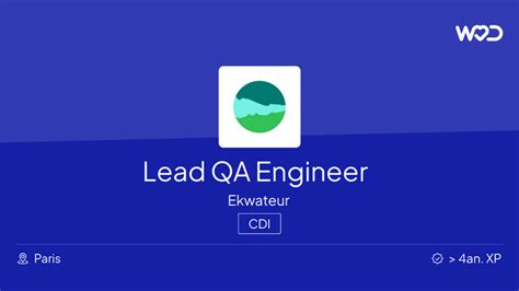 Lead Qa Engineer It Job