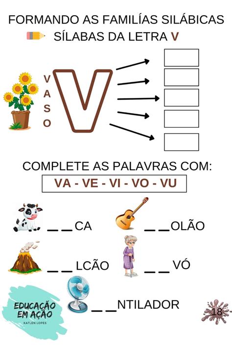 Atividade De AlfabetizaÇÃo SÍlabas