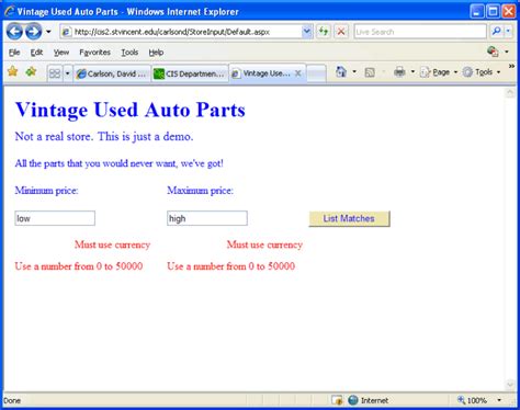 Cis Department Tutorials Asp Net Web Apps Vb 2005 Databaseweb App With Input