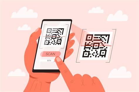 스마트 폰 스캔 Qr 코드 그림 무료 벡터