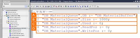 Using A Global Array Data Block In Siemens S PLC