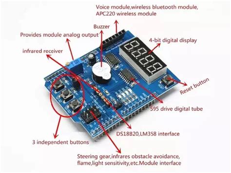 Shield Arduino Multifunções Nível Intermediário Cnf Parcelamento Sem