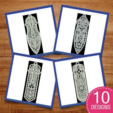 FSL Cross Bookmarks Embroidery Design Pack Embroidery Sets At GrandSlamDesigns Com