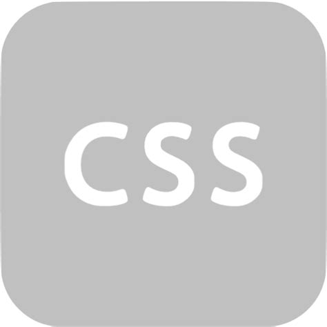 Silver Css Icon Free Silver Programming Icons