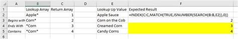 Index Match Or Lookup With Wildcards In Array Rexcel