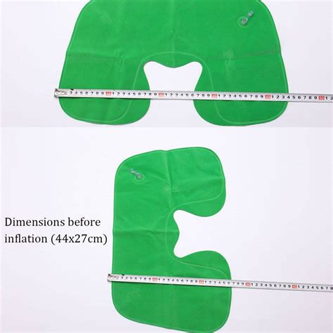 หมอนเป่าลมแบบพกพารูปตัว U หมอนรองคอสำหรับใช้ในสำนักงานหมอนเป่าลมหมอนรองศีรษะขณะขับขี่เครื่องบิน