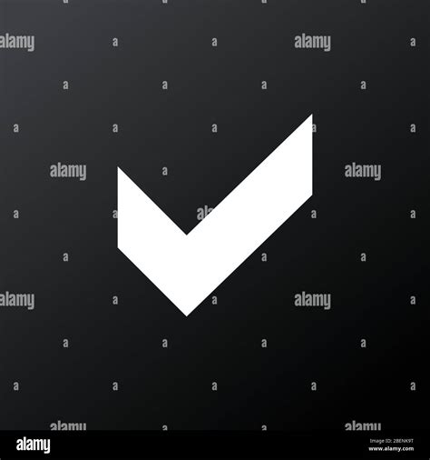 Illustration Of Check Mark Icon In Square Stock Vector Illustration Isolated On White