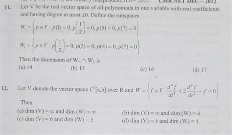 solved 11 let v be the real vector space of all polynomials