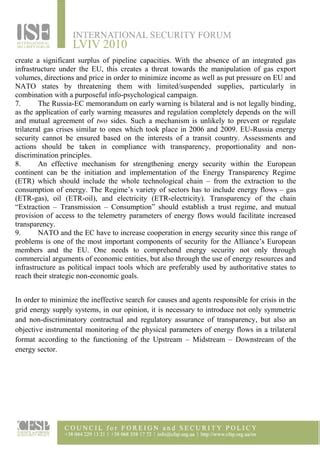 Memo Energy Security PDF