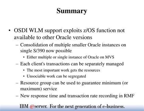 ppt managing oracle workload with z os workload manager powerpoint
