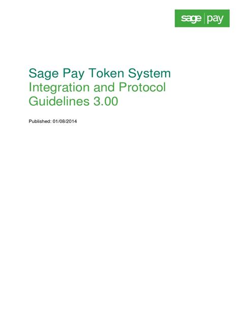 Sagepay Token System Integration And Protocol Guidelines 010814 Pdf Computing