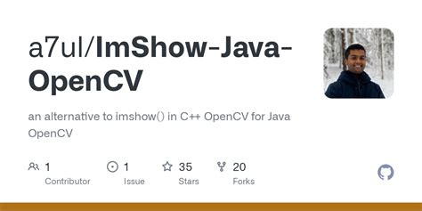 github a7ul imshow java opencv an alternative to imshow in c