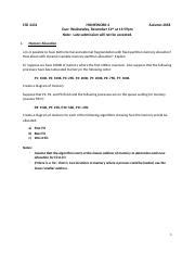 Homework4 Pdf CSE 2431 I HOMEWORK 4 Due Wednesday December 12th At 11 59pm Note Late