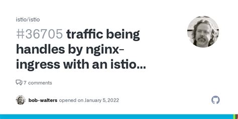 traffic being handles by nginx ingress with an istio sidecar only works
