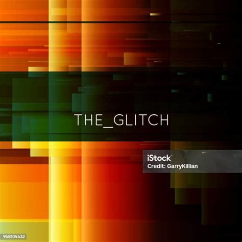 벡터 결함 배경입니다 디지털 이미지 데이터 왜곡입니다 디자인에 대 한 다채로운 추상적인 배경입니다 신호 오류의 혼돈의 미학입니다 디지털 충입니다 0명에 대한 스톡 벡터 아트