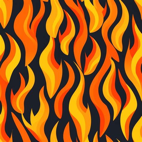 Premium Ai Image A Close Up Of A Fire Pattern On A Black Background