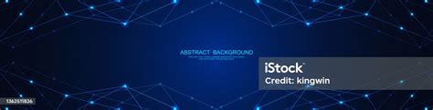 추상적인 다각형 배경과 점과 선을 연결하는 웹 사이트 헤더 또는 배너 디자인 글로벌 네트워크 연결 텍스트에 대한 신경질 배경과