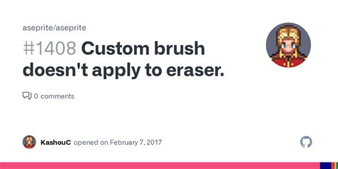 Custom Brush Doesnt Apply To Eraser · Issue 1408 · Asepriteaseprite