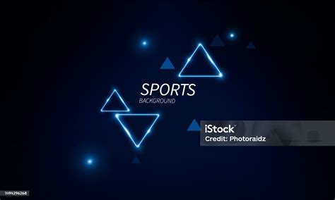 스포츠를위한 추상적 인 현대 컬러 포스터 라이트 아웃 기술과 네온 삼각형 하이테크 커뮤니케이션 컨셉 혁신 배경 벡터 디자인 0명에 대한 스톡 벡터 아트 및 기타 이미지