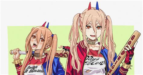 Chainsaw Man Chainsawman Harleyquinn Power Harley Quinn 🎃 Pixiv