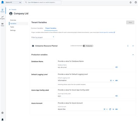 Tenant Variables Documentation And Support