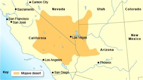 Map Of The Mojave Desert