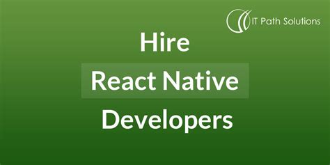 react native app development it path solutions on linkedin hire expert react native