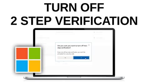 How To Turn Off Two Step Verification In Microsoft Account Youtube