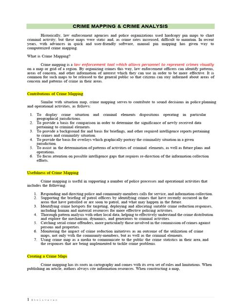 Crime Mapping 1 Pdf Geographic Information System Search And Rescue