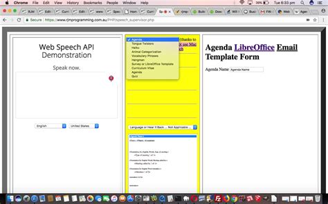 Agenda Speech To Text To Speech Libreoffice Wizard Tutorial Robert James Metcalfe Blog