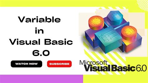 Variables In Visual Basic 60 Visual Basic Tutorialvideo 8 Youtube