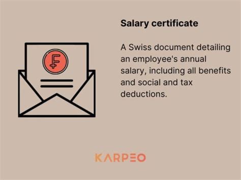 Salary Certificate In Switzerland All You Need To Know Karpeo