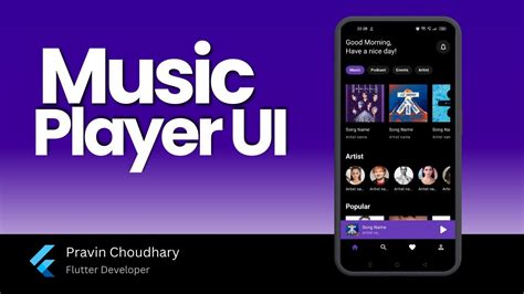 flutter music app ui speed code flutter youtube