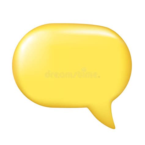 Realistic 3d Glossy Speech Bubble Text Message Box Chatting Box Decorative 3d Element Chat