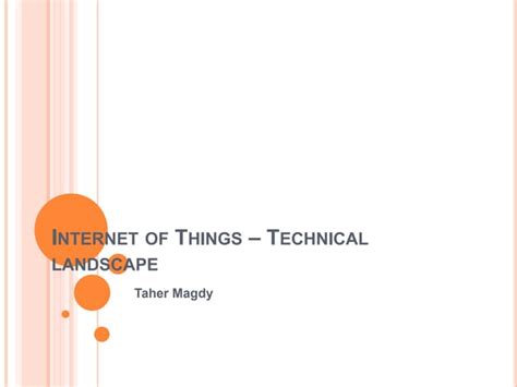 Internet Of Things Technical Landscape 1pptx