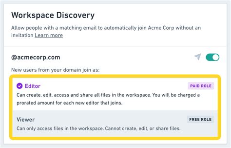 workspace discovery settings whimsical help center