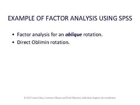 FACTOR ANALYSIS CLUSTER ANALYSIS AND STRUCTURAL EQUATION MODELLING
