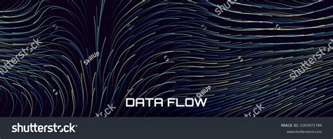 Digital Data Flow Lines Vector Background Stock Vector Royalty Free 2283971789 Shutterstock