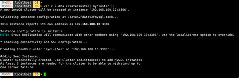 使用mysql Shell搭建innodb Cluster集群 墨天轮 使用mysql Shell搭建innodb Cluster集群 墨天轮