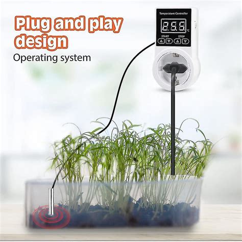 1pcs Thermostat Socket With Sensor Digital Temperature Controller 1pcs Thermostat Socket With Sensor Digital Temperature Controller