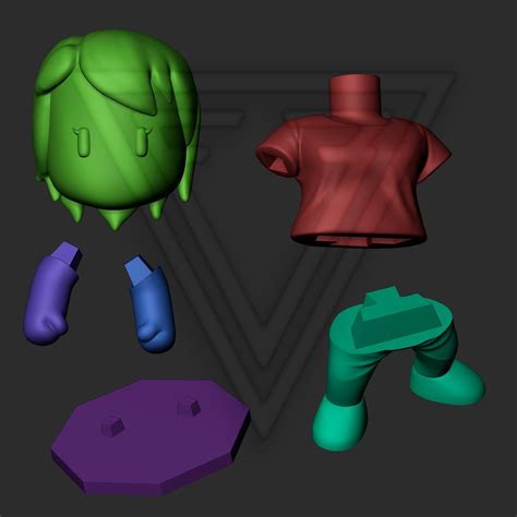 Stumble Guys Girl Free 3d Model 3d Printable Cgtrader