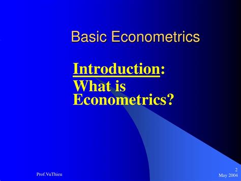 Ppt Basic Econometrics Powerpoint Presentation Free Download Id
