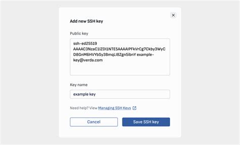 Managing Ssh Keys Documentation