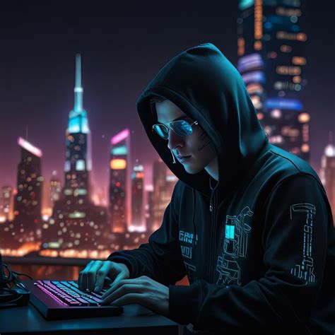 Premium Photo System Hacked Warning Alert Person Use Laptop With Virtual Warning Sign For