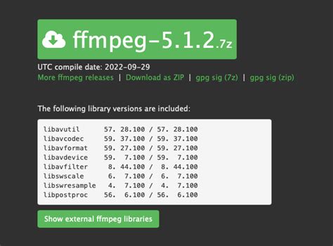 ffmpeg在windows和mac端的安装部署 实时互动网