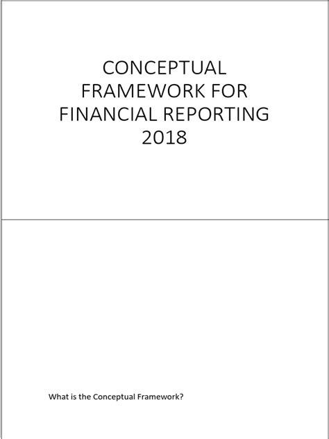 Conceptual Framework For Financial Reporting 2018 Pdf International Financial Reporting